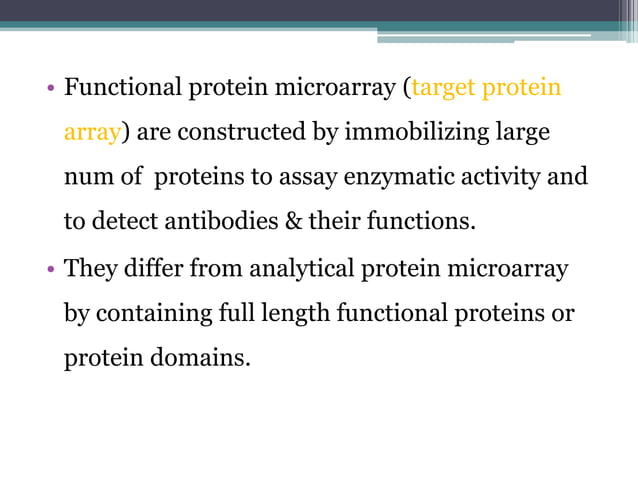 Protein micro array | PPTX