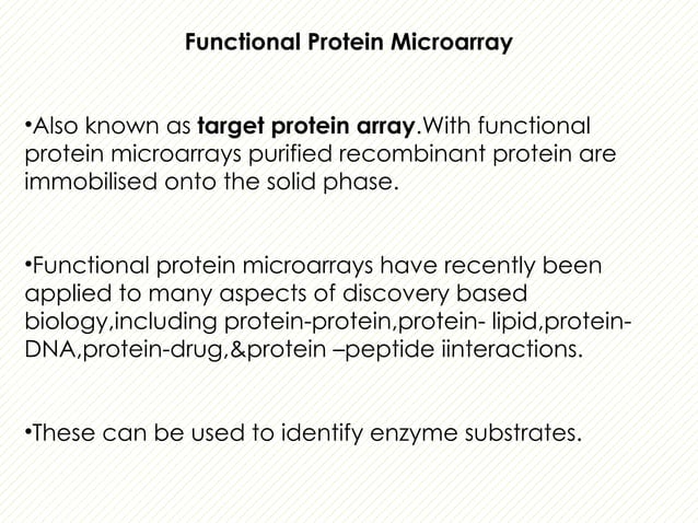 protein microarray matrix protein identification | PPT