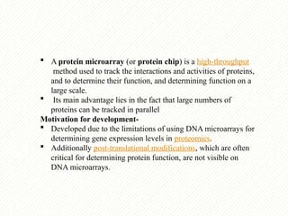 protein microarray matrix protein identification | PPTX