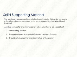 protein microarray matrix protein identification | PPTX