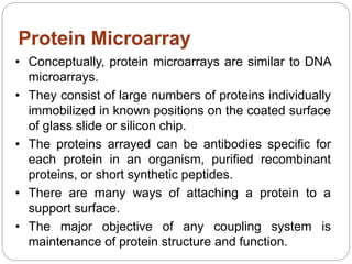 Protein Microarrays | PPTX