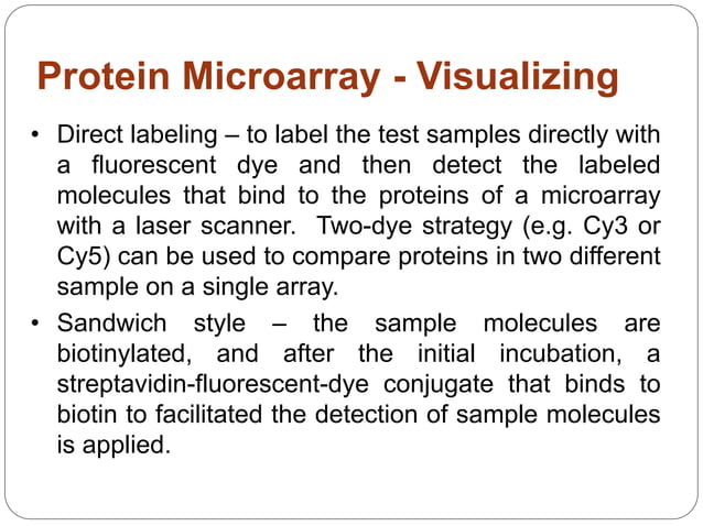 Protein Microarrays | PPTX