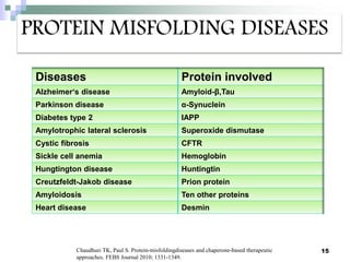 Protein misfolding & diseases | PPTX