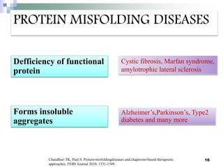 Protein misfolding & diseases | PPTX