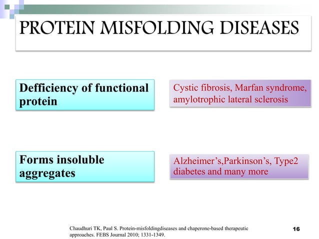 Protein misfolding & diseases | PPTX
