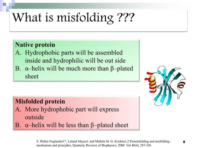 Protein misfolding & diseases | PPTX
