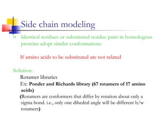 Protein modeling | PPT