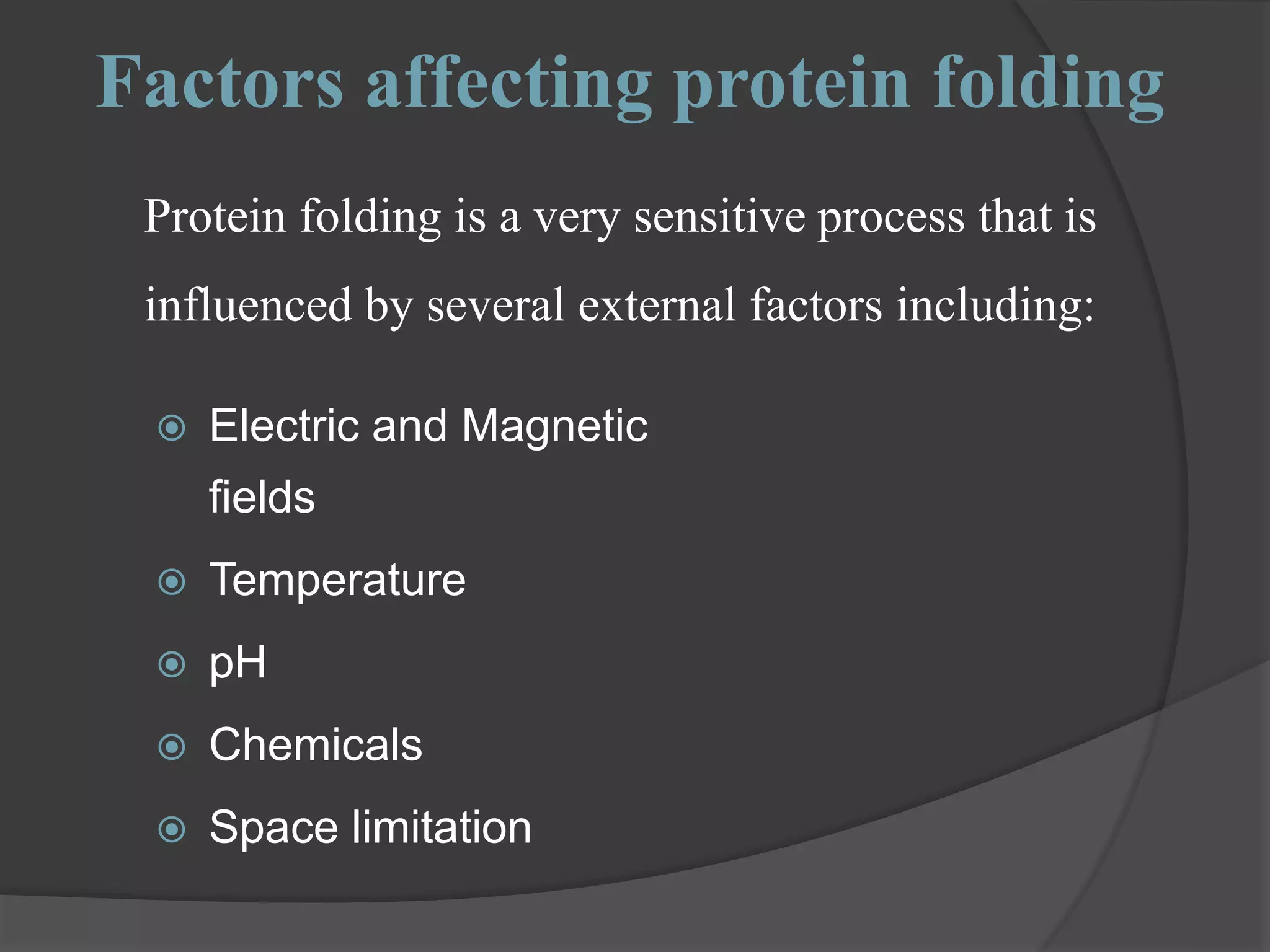 Proteins folding and denaturation | PPTX