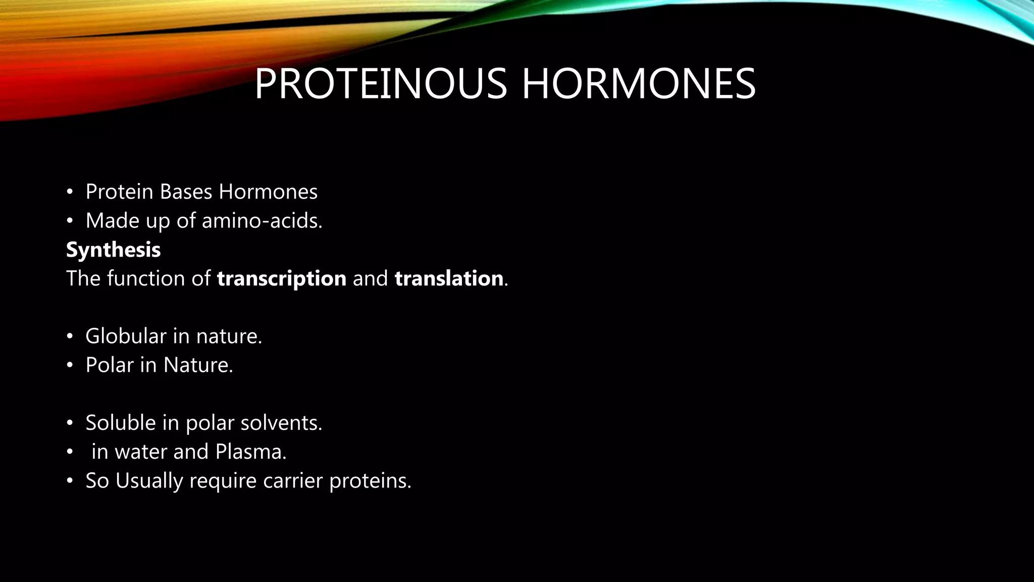 Proteinous hormones | PPTX