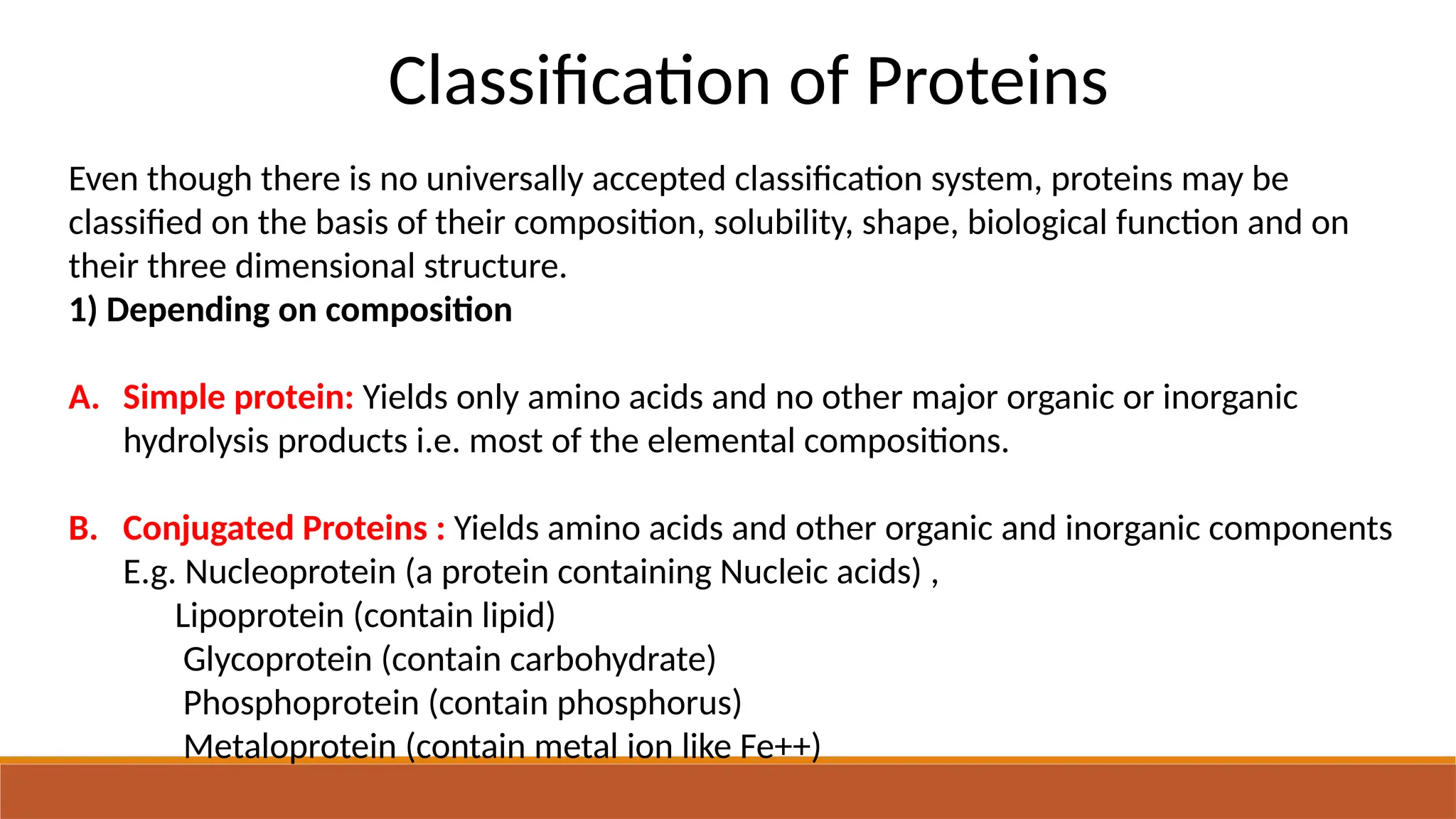 basic understanding about protein structure and classification | PPTX
