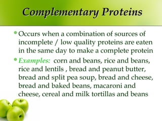 Protein Part-1 sources function clasification | PPT