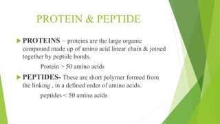 PROTEIN & PEPTIDE DELIVERY SYSTEM FORMULATION | PPTX