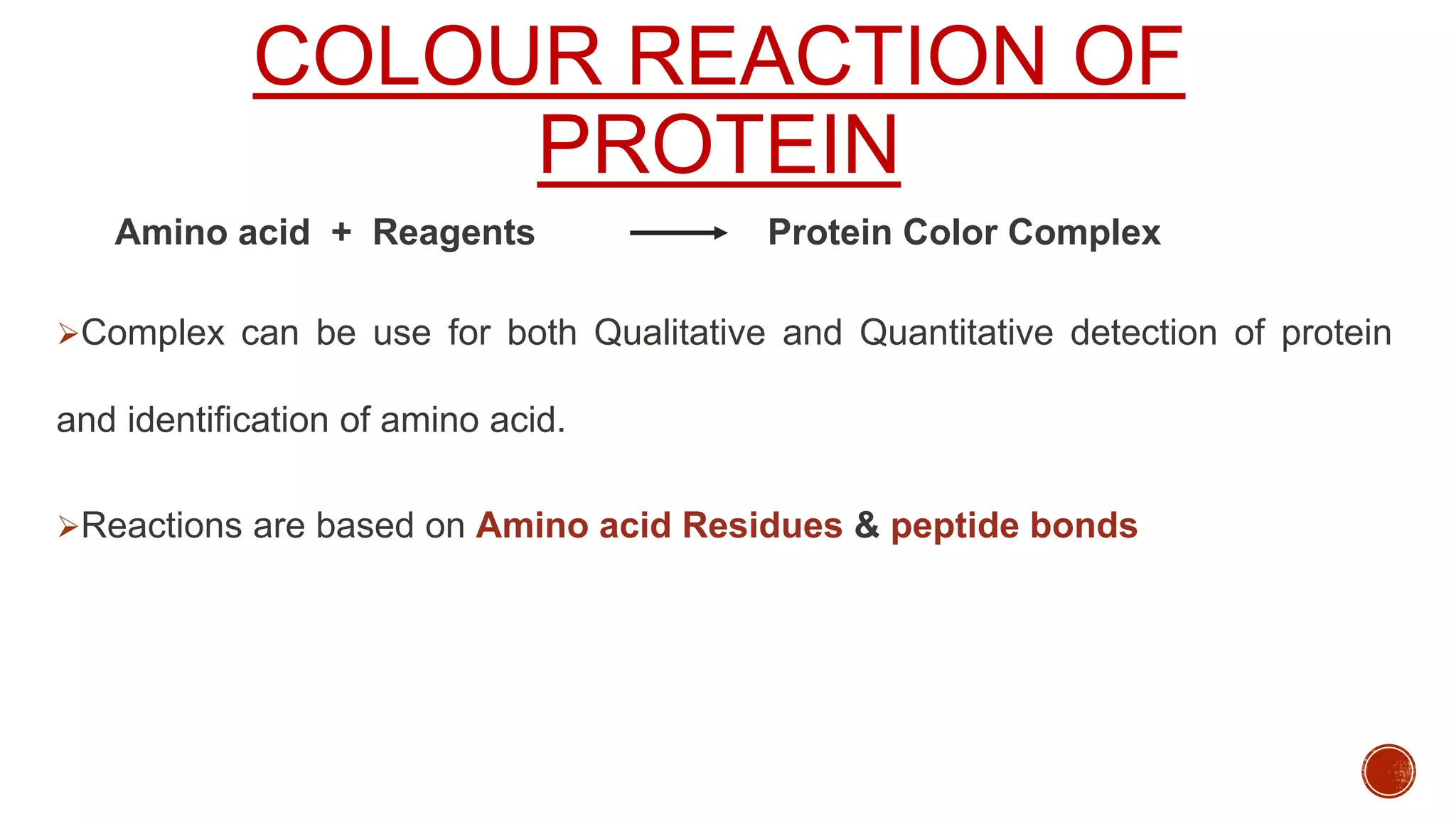 Test for Protein practical | PPTX