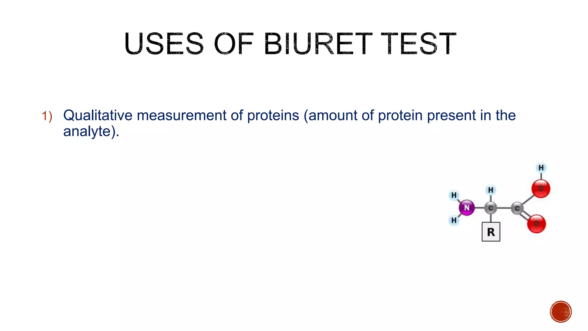 Test for Protein practical | PPTX