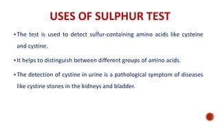 Test for Protein practical | PPTX