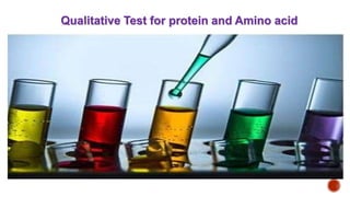Test for Protein practical | PPTX
