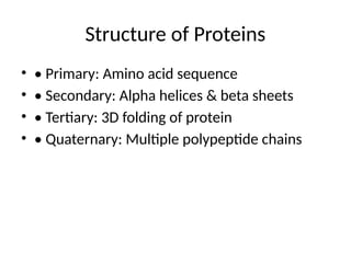 Protein_Presentation.pptx classification | PPTX