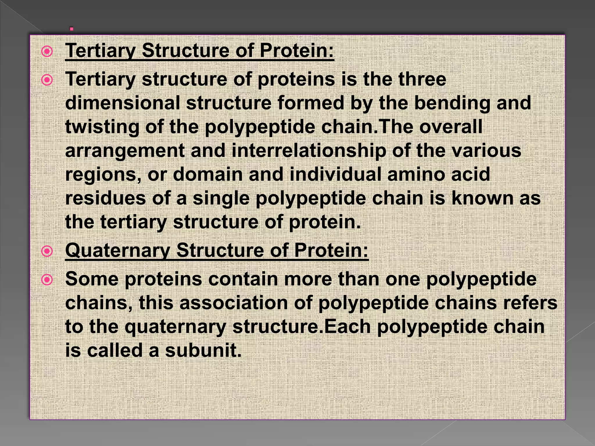 Protein Classification & Features By Syekat | PPTX