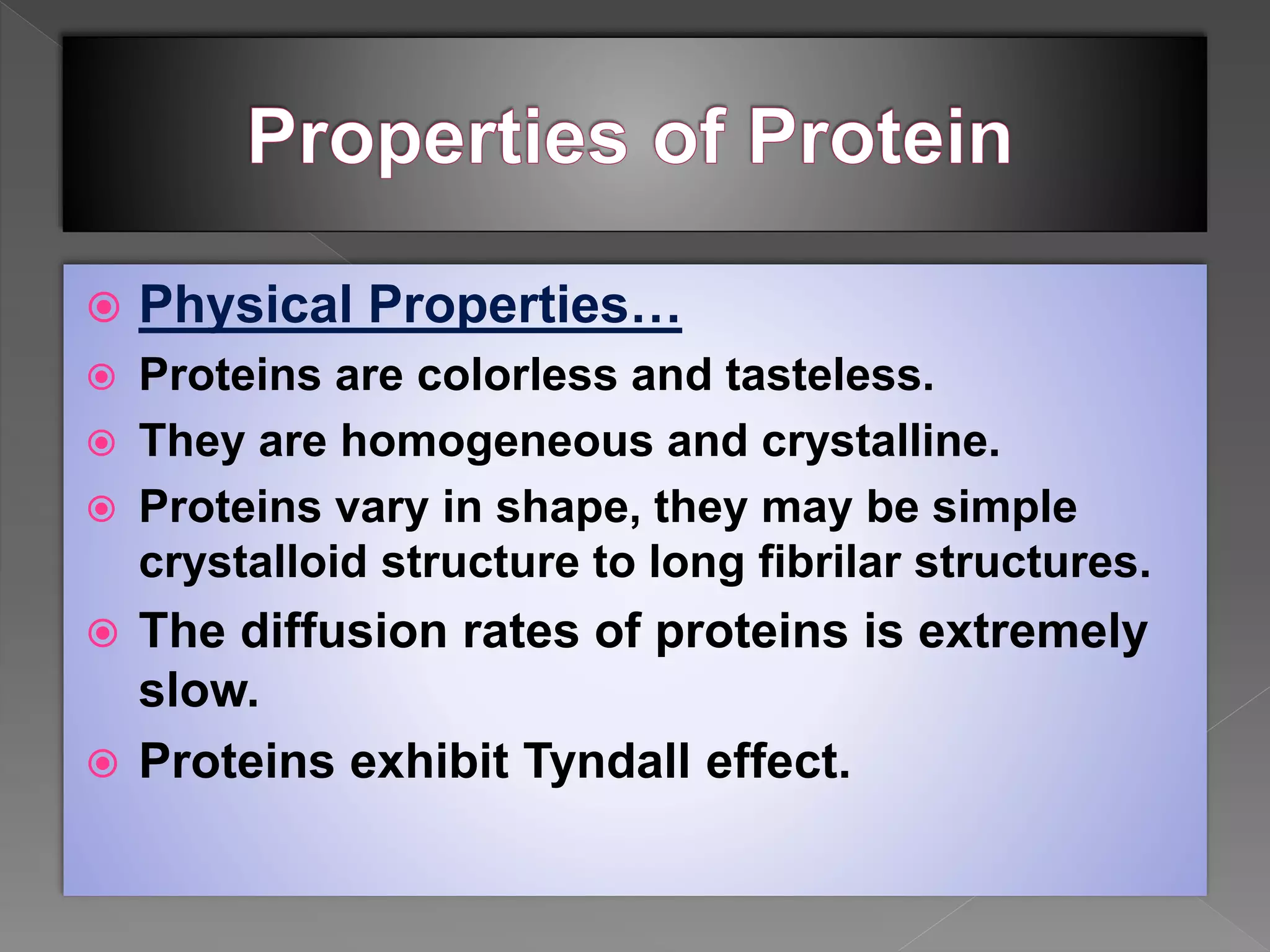 Protein Classification & Features By Syekat | PPTX
