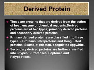 Protein Classification & Features By Syekat | PPTX