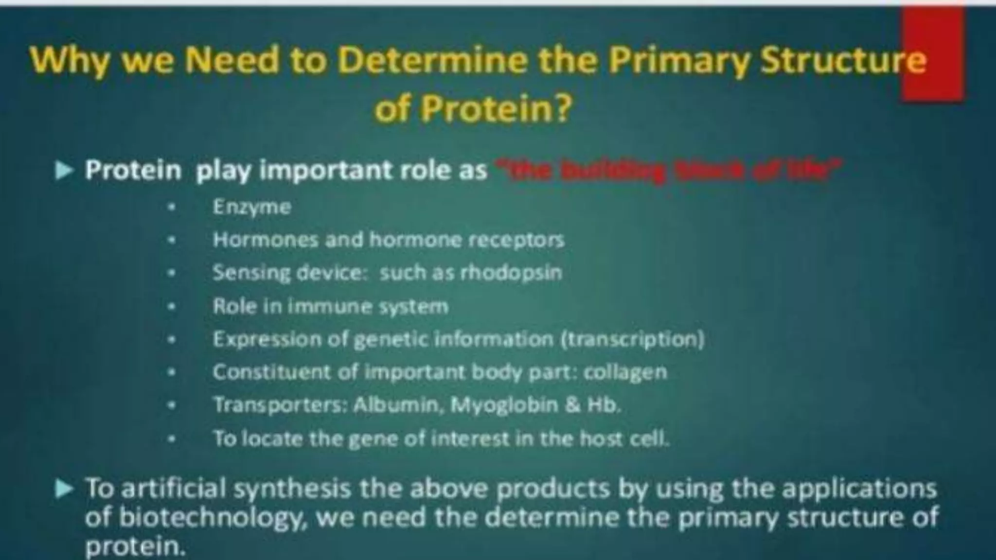 Protein primary structure determination | PPT