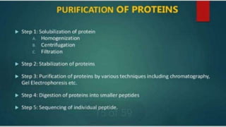 Protein primary structure determination | PPTX
