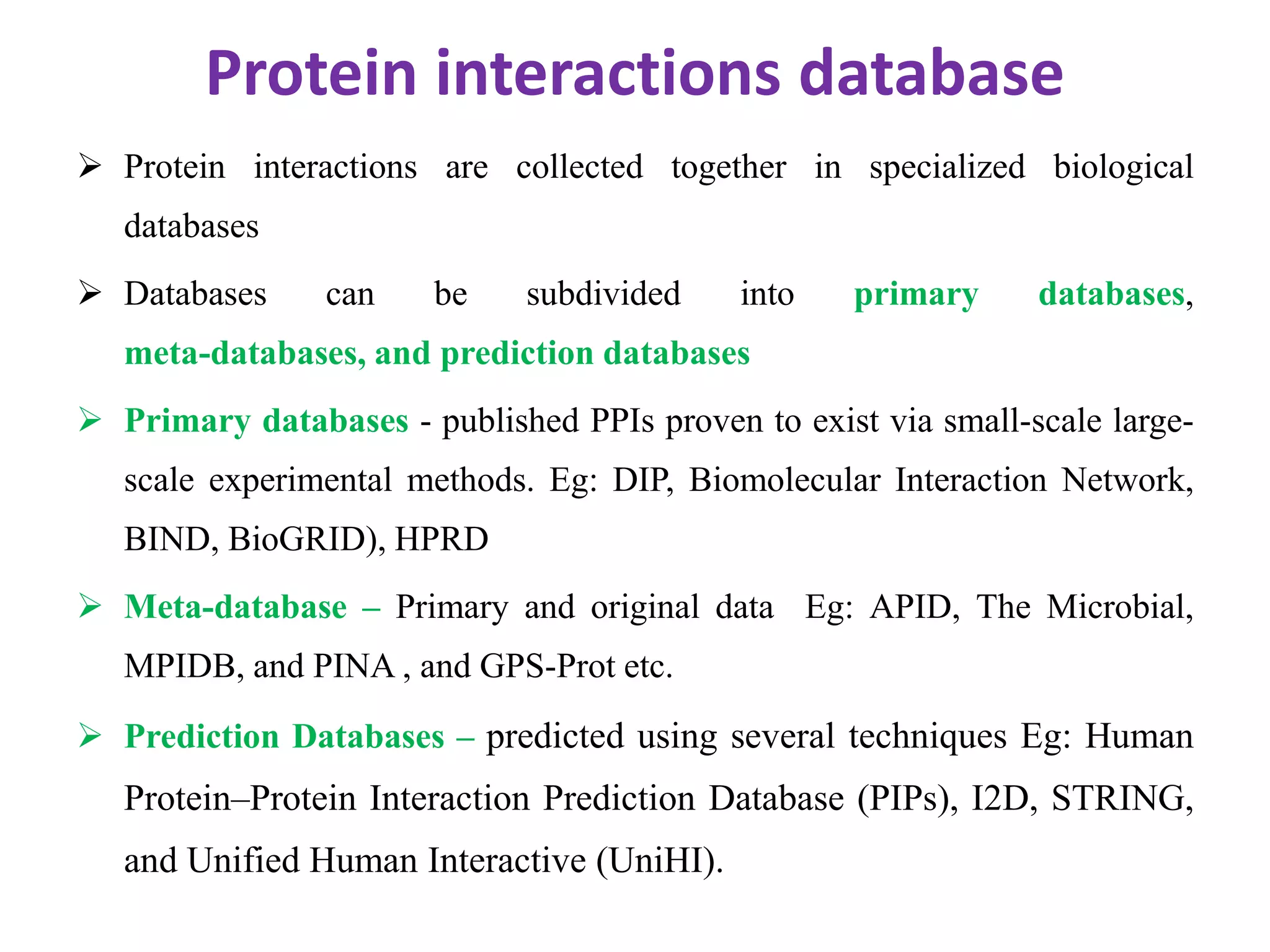 Protein protein interactions | PPTX