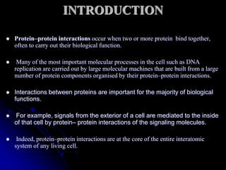 Protein protein interaction | PPT