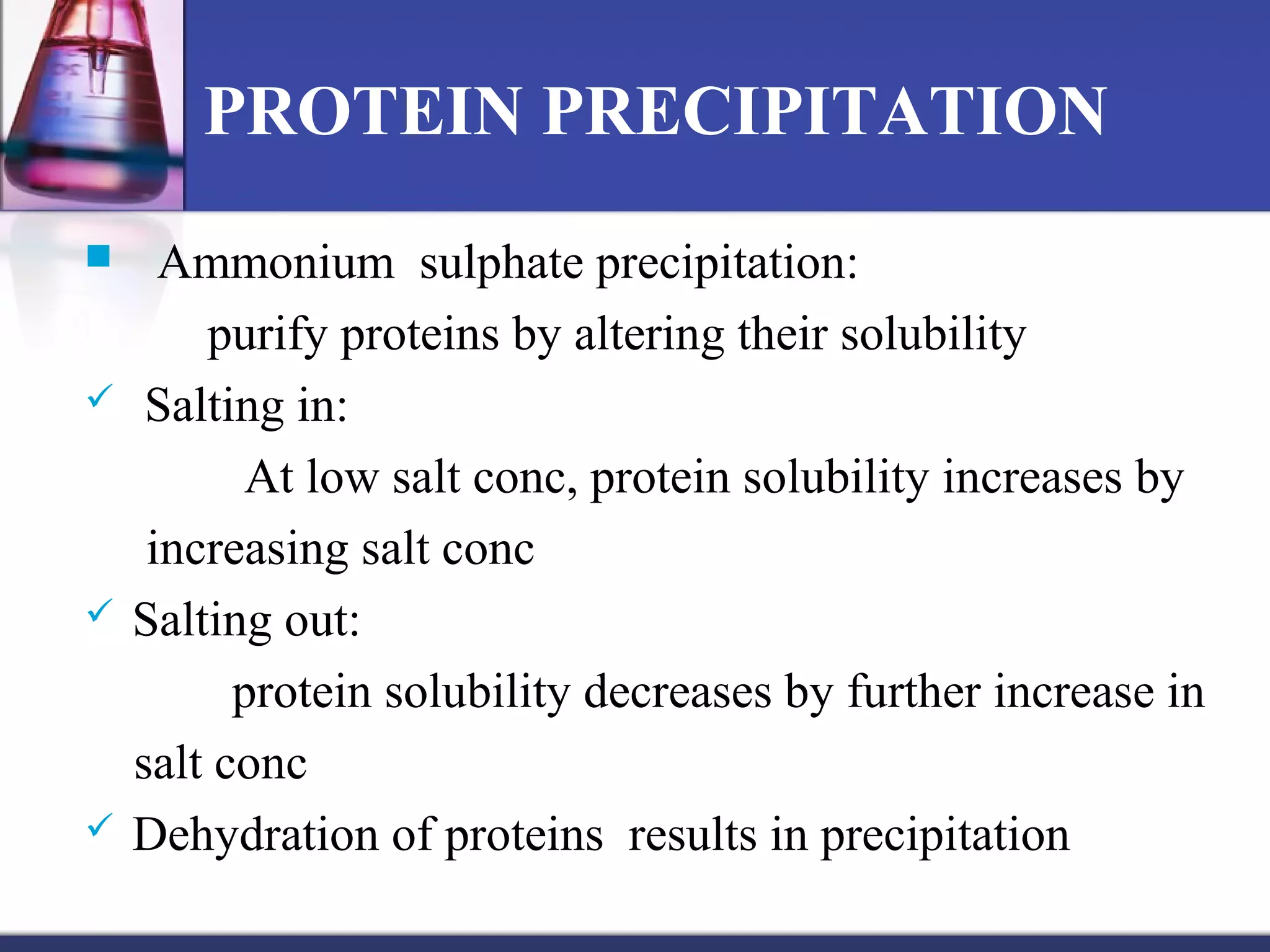 Protein purification techniques | PPT