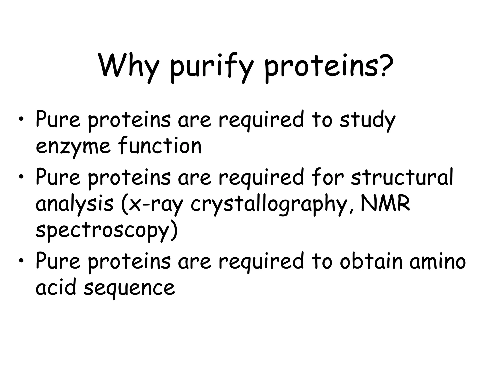 Chapter 3(part2) - Protein purification and analysis | PPT