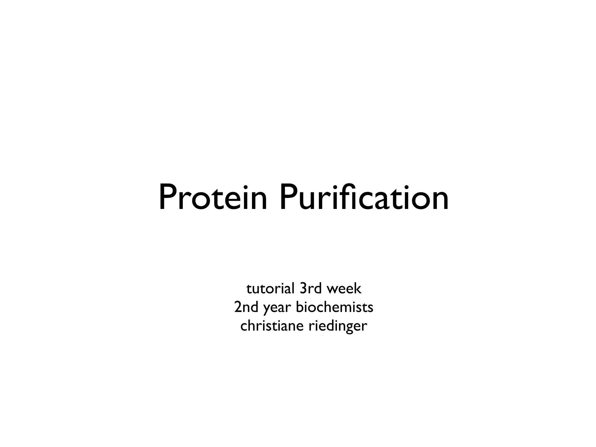 Protein purification | PDF