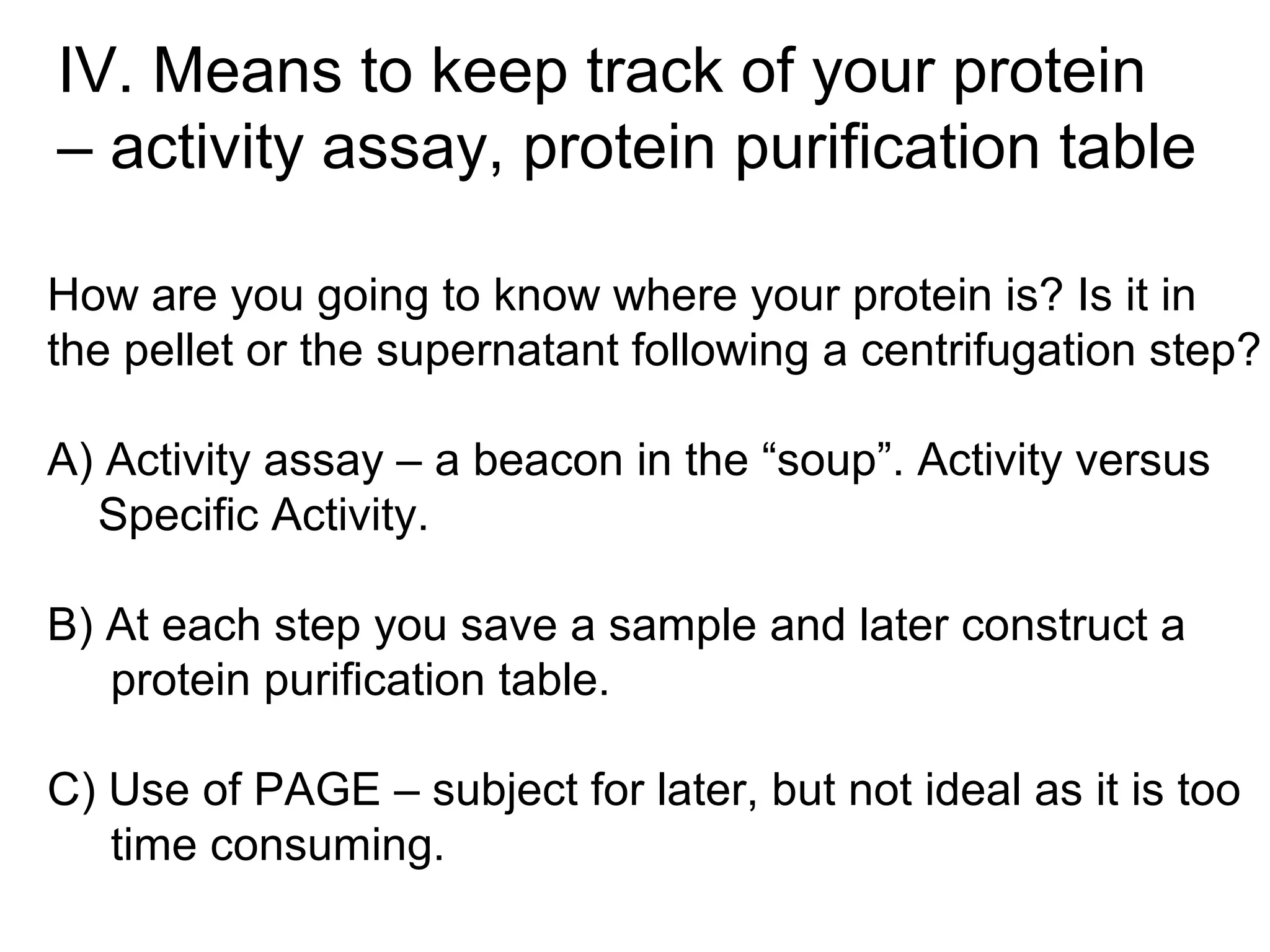 Protein Purification Lecture | PPT