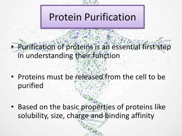 Protein purification techniques | PPT