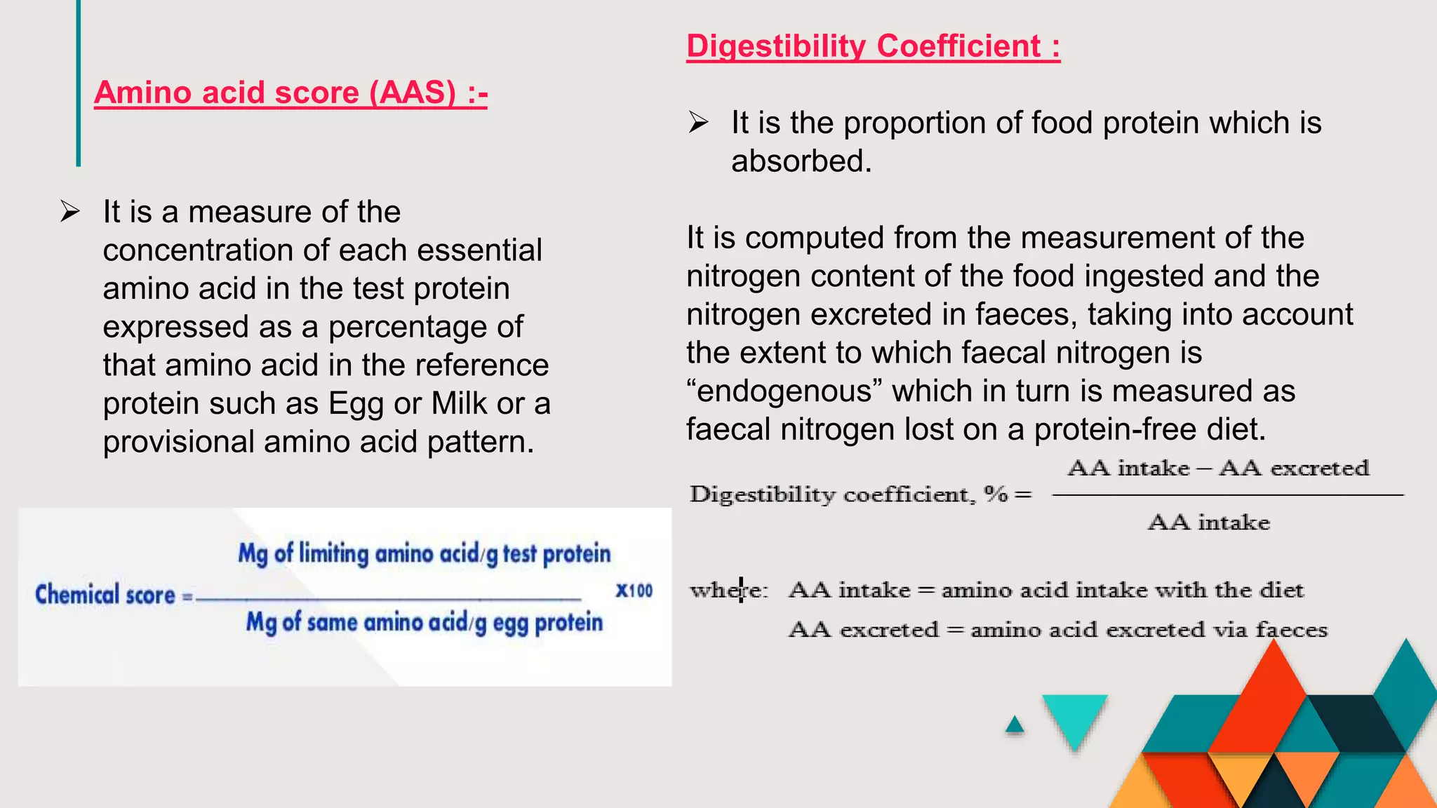 Protein quality,Assesment method,Requirement,Protien food source ...