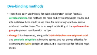 Protein quality determination in monogastric animals | PPTX