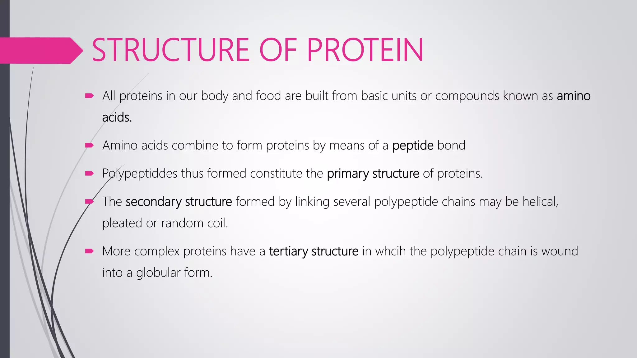 Proteins , INTRODUCTION, GOOD PROTEINS, BAD PROTEINS, STRUCTURE OF ...