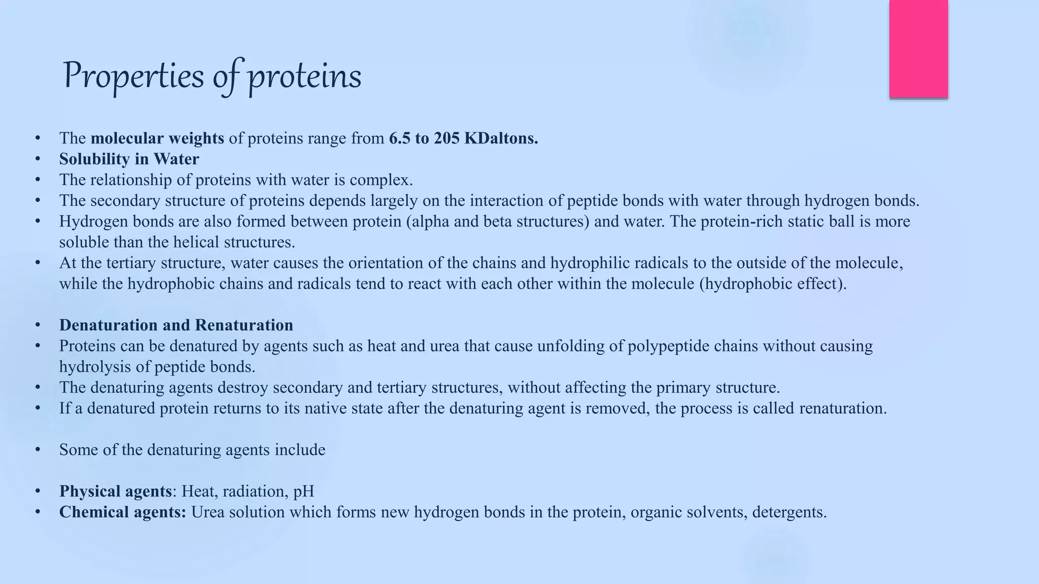 Proteins-Classification ,Structure of protein, properties and ...