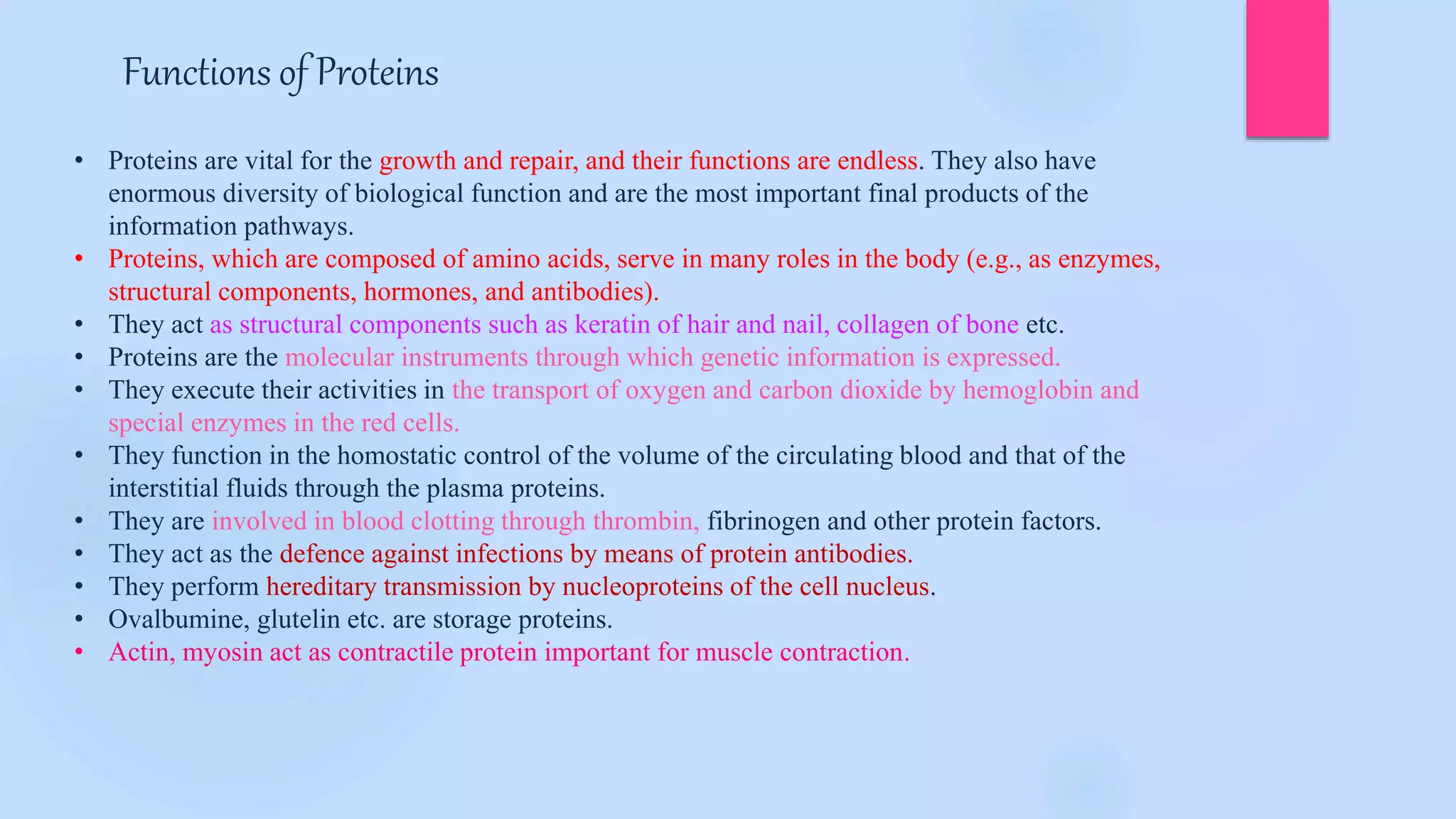 Proteins-Classification ,Structure of protein, properties and ...