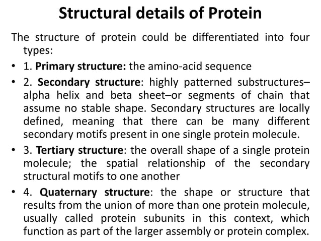 Protein- An Essential element | PPT