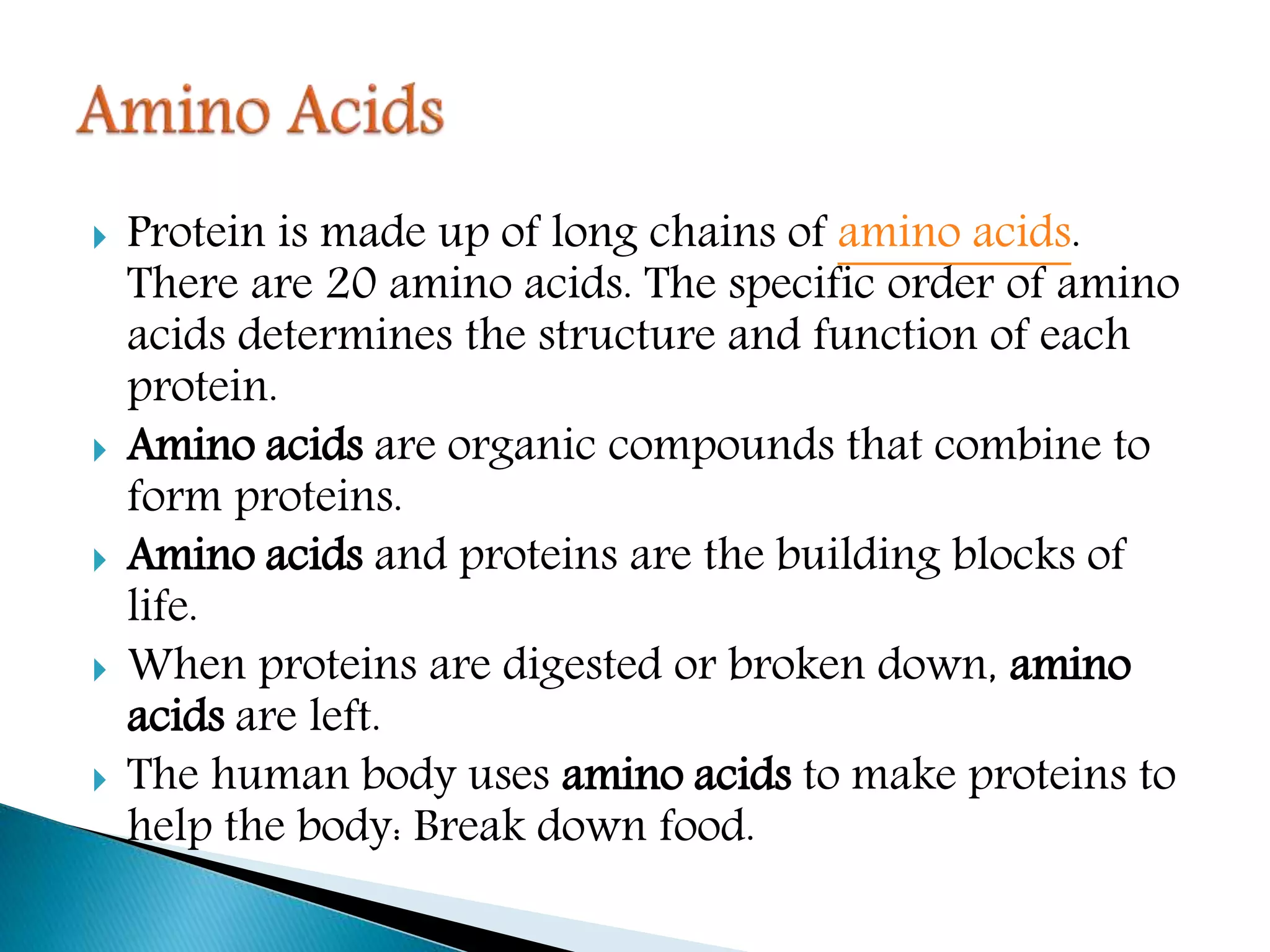 Proteins | PPTX