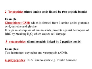 Proteins, types and functions , classificatiion | PPT
