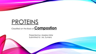 Proteins.composition structure and types | PPTX