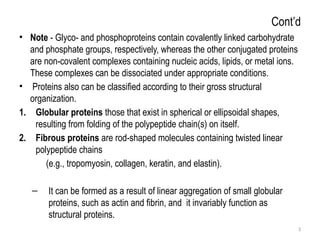 Proteins (Structural VS Functional proteins and their use) | PPTX