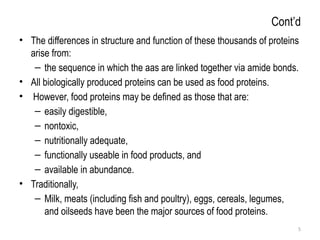 Proteins (Structural VS Functional proteins and their use) | PPTX