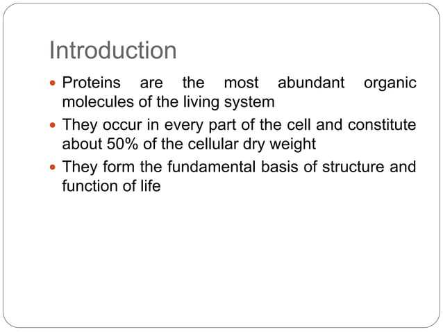 Proteins lecture 10 | PPTX | Chemistry | Science