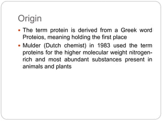 Proteins lecture 10 | PPTX