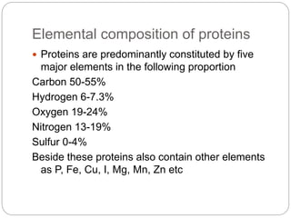 Proteins lecture 10 | PPTX