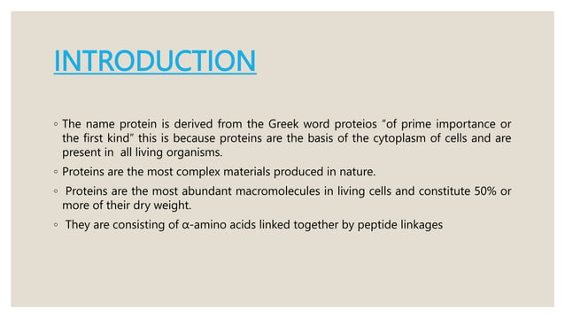 PROTEINS - AN EASY GUIDE FOR THE STUDENTS OF NUTRITION AND DIETETICS | PPTX