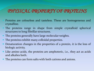 Proteins (2) | PPTX