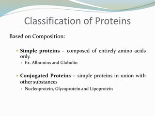 Proteins and Amino acids | PPTX